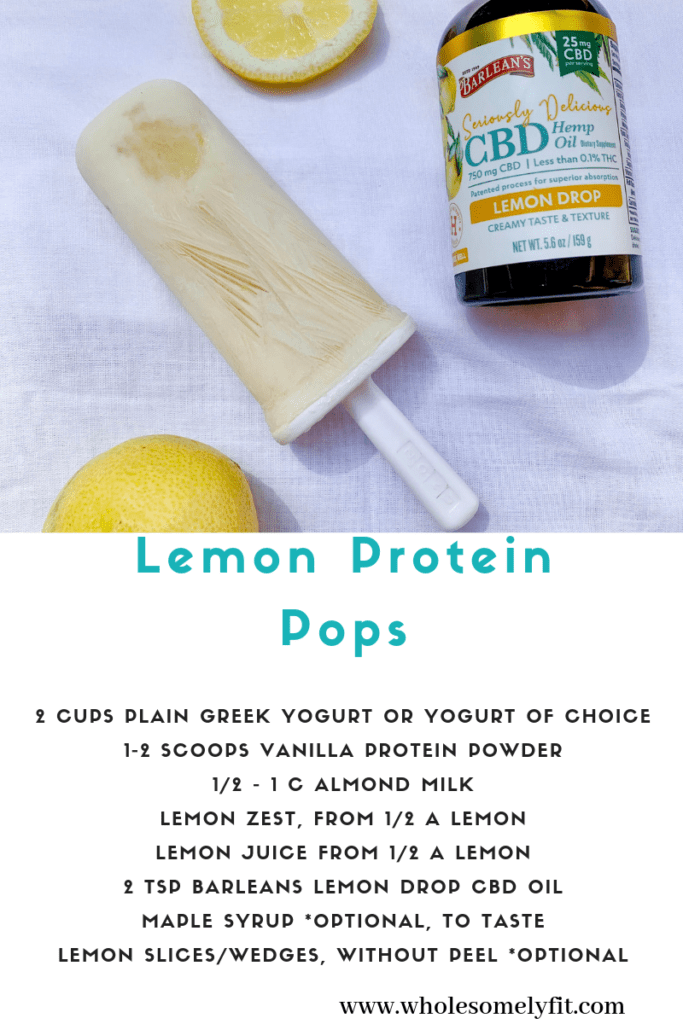 Lemon Protein Pops | Wholesomely Fit