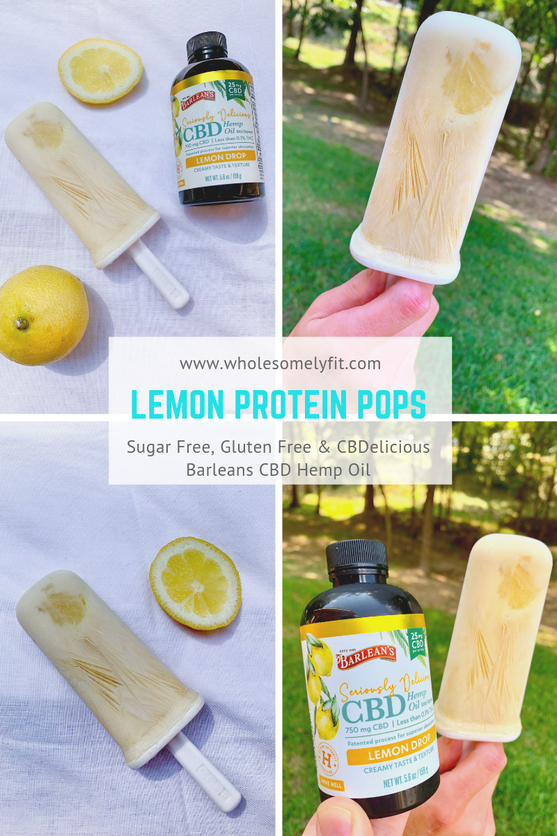 Lemon Protein Pops | Wholesomely Fit